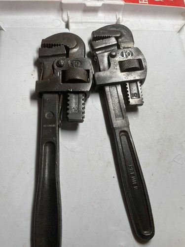 Two pipe wrenches number 10 made in Germany the other pipe wrench is in good | eBay