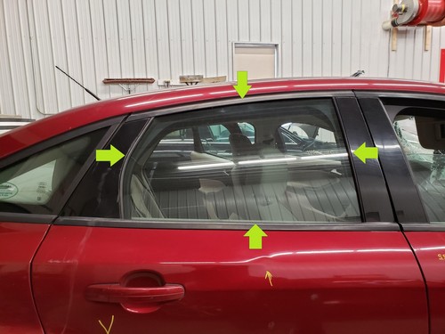 2012-2018 FORD FOCUS RIGHT PASSENGER REAR DOOR GLASS WINDOW | eBay