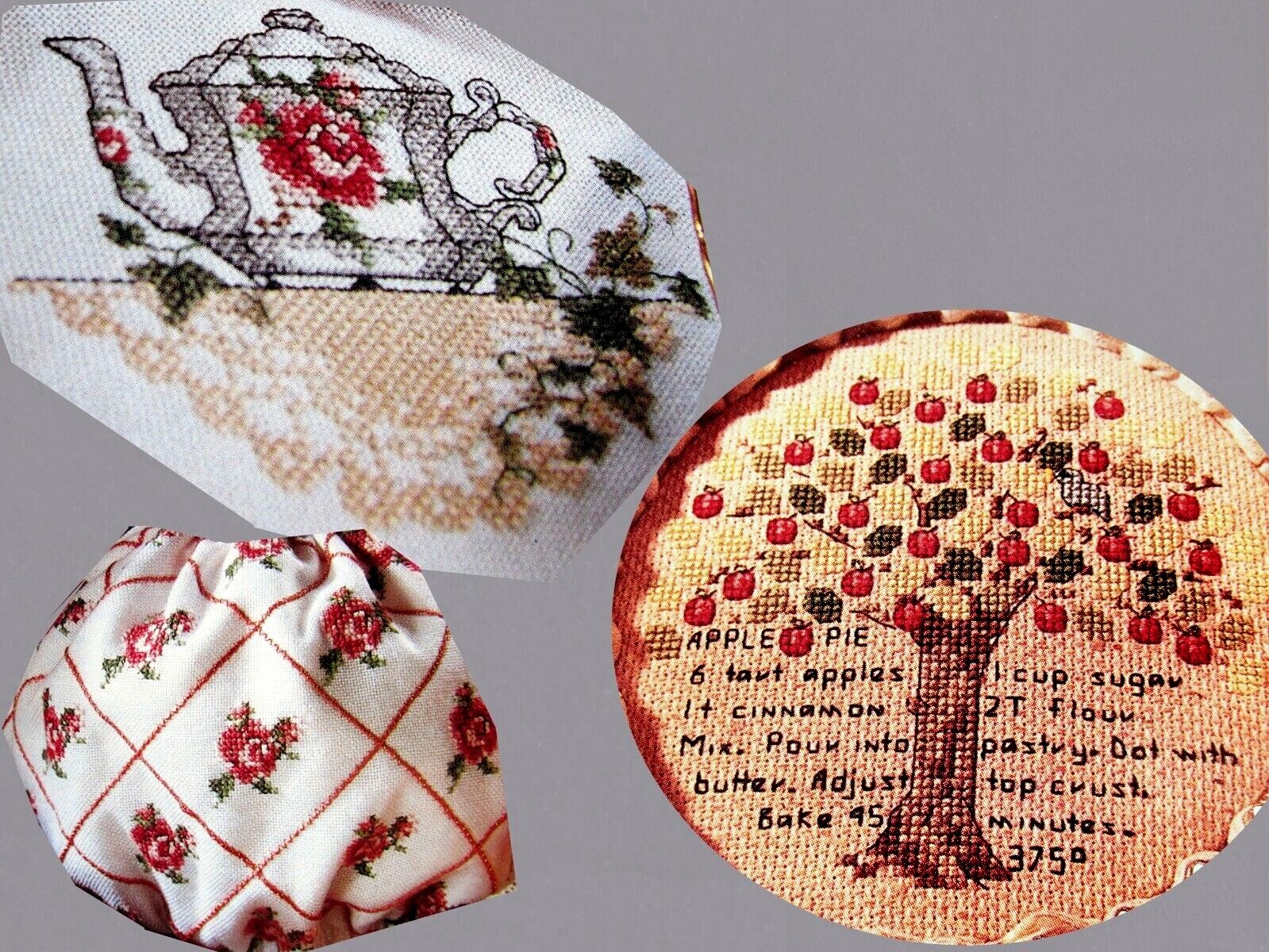 Apple Pie Cross Stitch Pattern