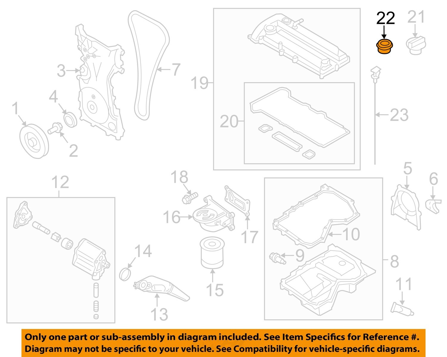 MAZDA OEM 06-15 MX-5 Miata 2.0L-L4 Engine-Hole Plug L362102D5A | eBay