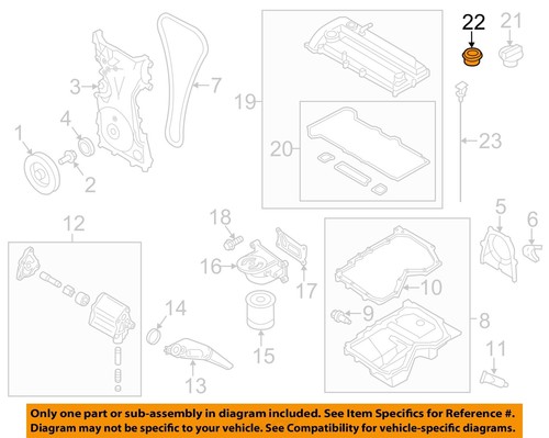 MAZDA OEM 06-15 MX-5 Miata 2.0L-L4 Engine-Hole Plug L362102D5A | eBay