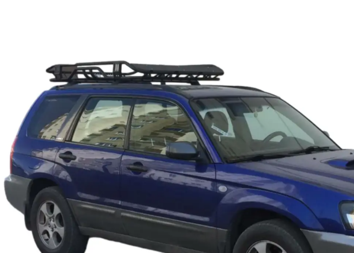 Fits Subaru Forester SG 2002-2008 Flush Roof Racks CrossBars Black ...