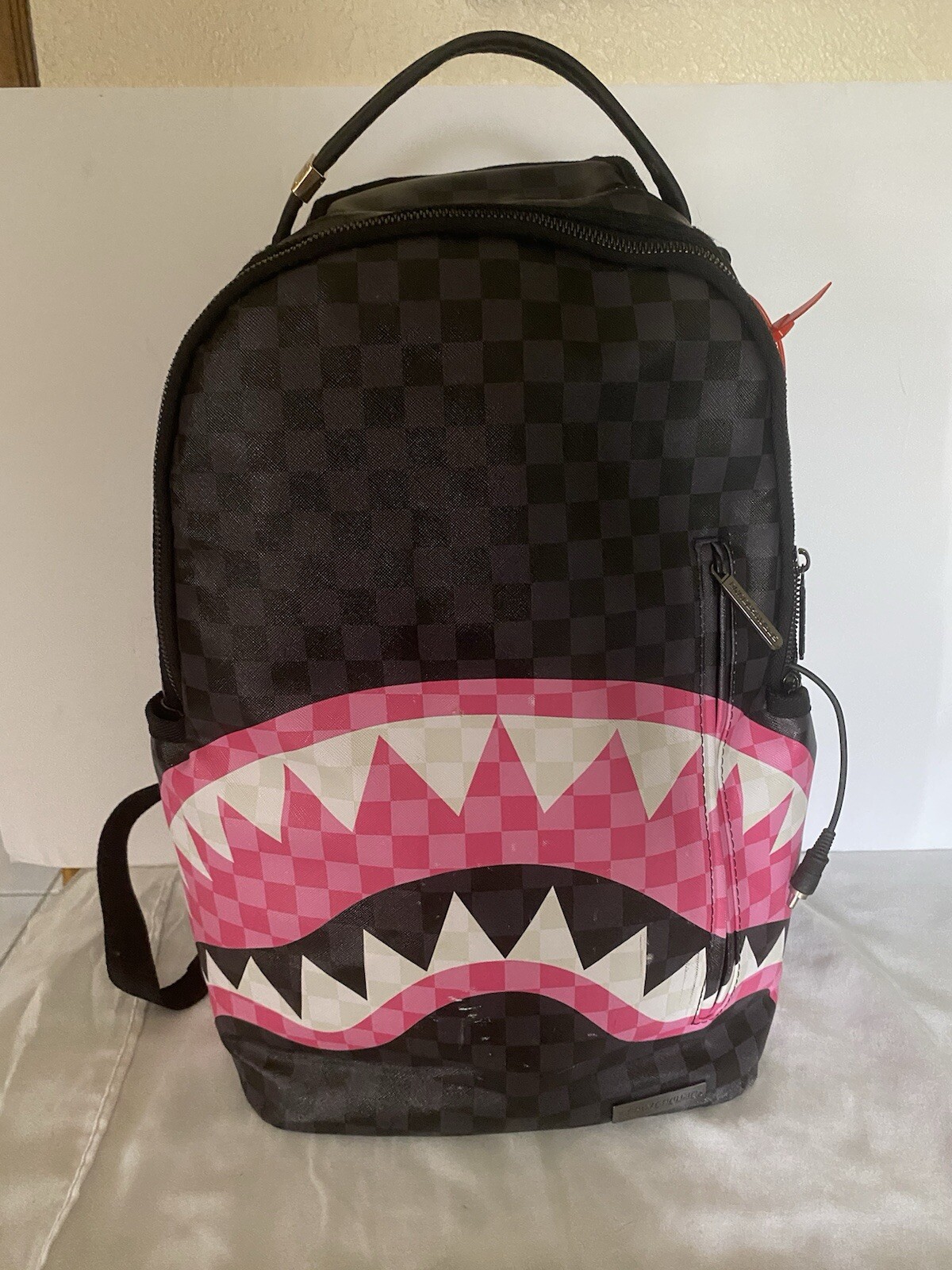 Sprayground Backpack Black pink Lv Print - Gem