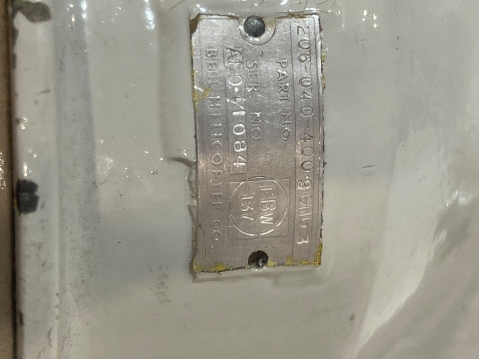 Bell 206 Jetranger tail rotor gearbox 206-040-400-9 housing Allison c ...