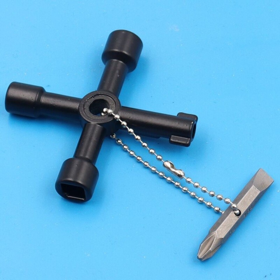 Cross Key Wrench Multifunction Tool Turning Screw Tool For Water Meter ...