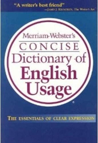 Merriam-Webster's Concise Dictionary of English Usage By Merriam | eBay