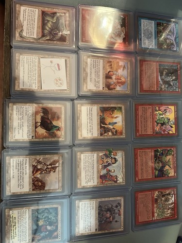 NEAR MINT UNGLUED MASTER SET FROM 1998 Magic The Gathering Top Loaded ...