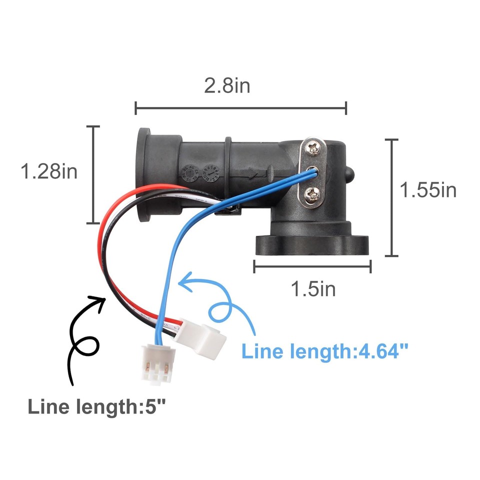 30008571A Flow Sensor Fits for Navien Tankless Water Heater NPE 240A(NG ...