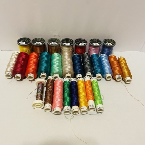 Embroidery Thread Random Lot 22 Spools Madeira Polyneon Brother ...