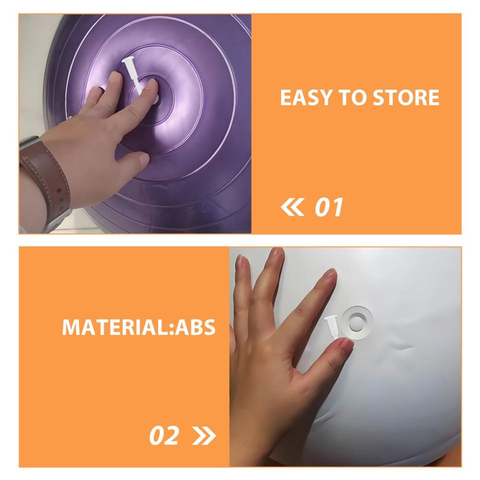 Exercise Ball Plug Replacement Kit Inflatable Bed Pool Air Stopper Pin ...