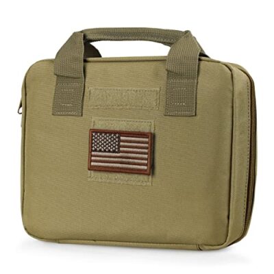 Pistol Soft Case Handgun Tactical Range Bag Gun Pouch Shooting Lockable ...