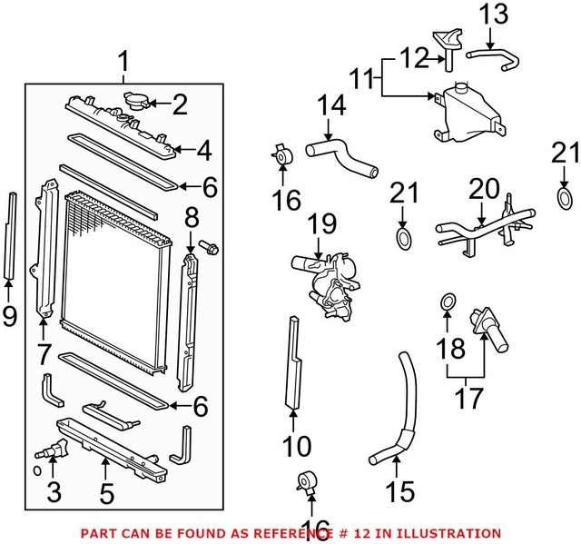 1640522040 Genuine Toyota Cap Sub-assy Reserve Tank 16405-22040 for ...