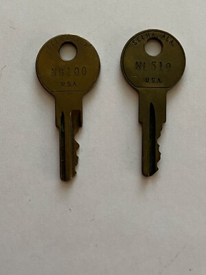 Selma Alabama 2 FUEL Keys All Lock Co NG100 WL519 USA Brass 1.75 ...
