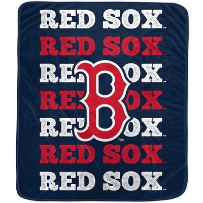 Boston Red Sox MLB 60'' x 70'' Logo Wordmark Plush Blanket-F2001087698 ...
