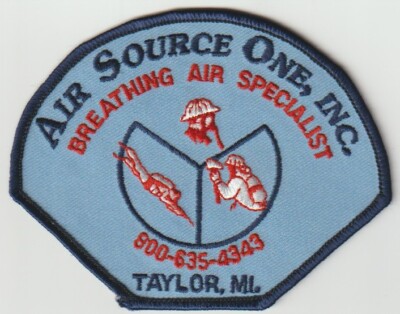 Air Source One Taylor MI Breathing Air Specialist patch | eBay
