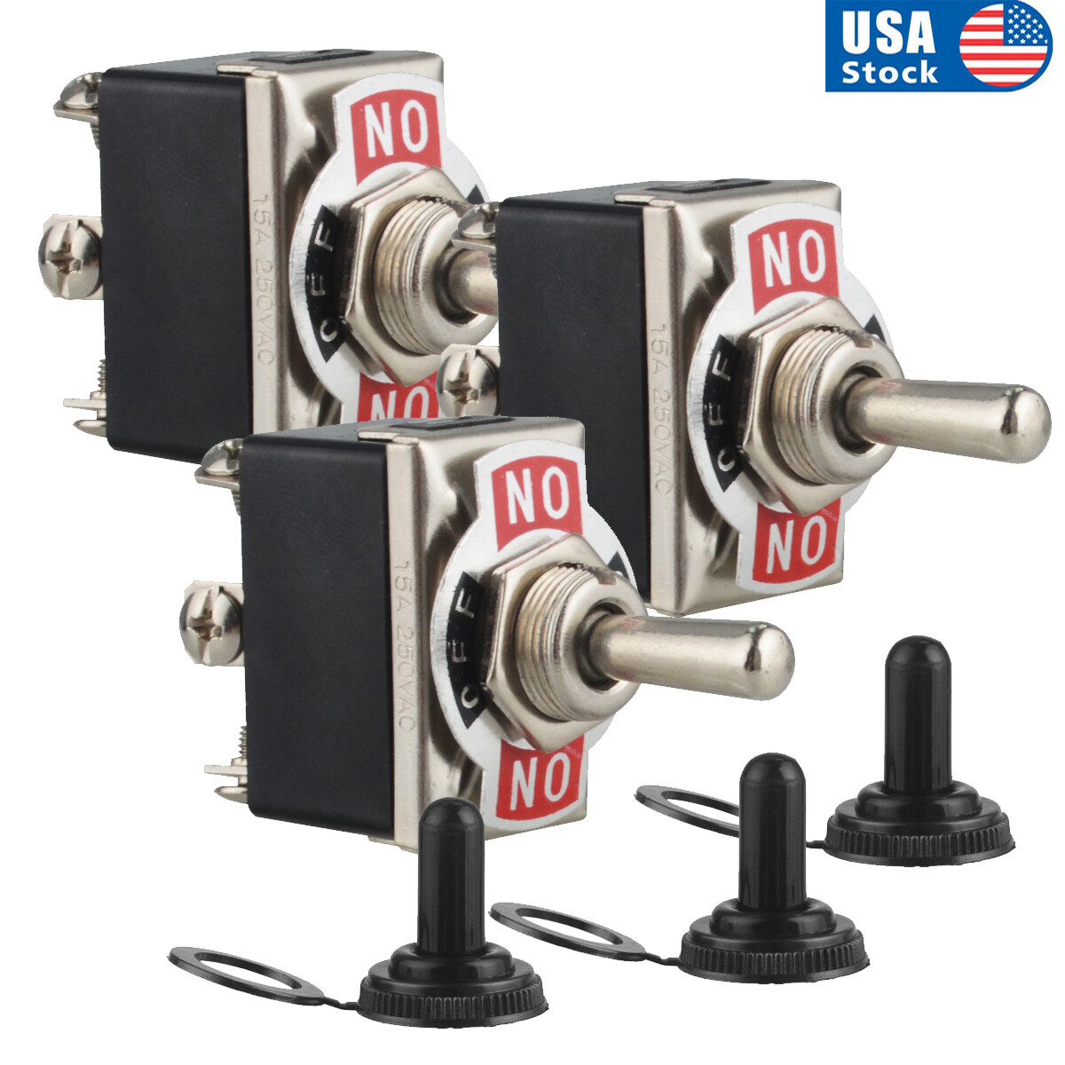 Heavy Duty 20A Toggle Switch Control DPDT 2 Pole Double Throw 6 Term On ...