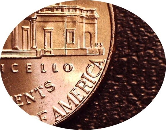 2022 P Jefferson Nickel-Die Gouge/Dent, in between the CA in AMERICA ...