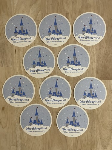 Lot of 10 Walt Disney World Resort Cinderella Castle Older Drink/Bar ...