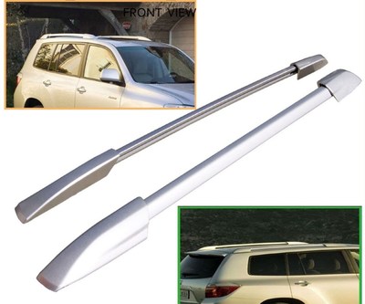 For 08-13 Toyota Highlander Roof Rack Side Rails Bar Silver OE Style ...