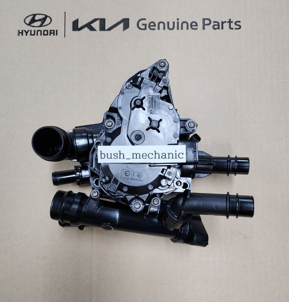 GENUINE OEM Hyundai Kia Integrated Thermostat Housing Module 256002S000 ...