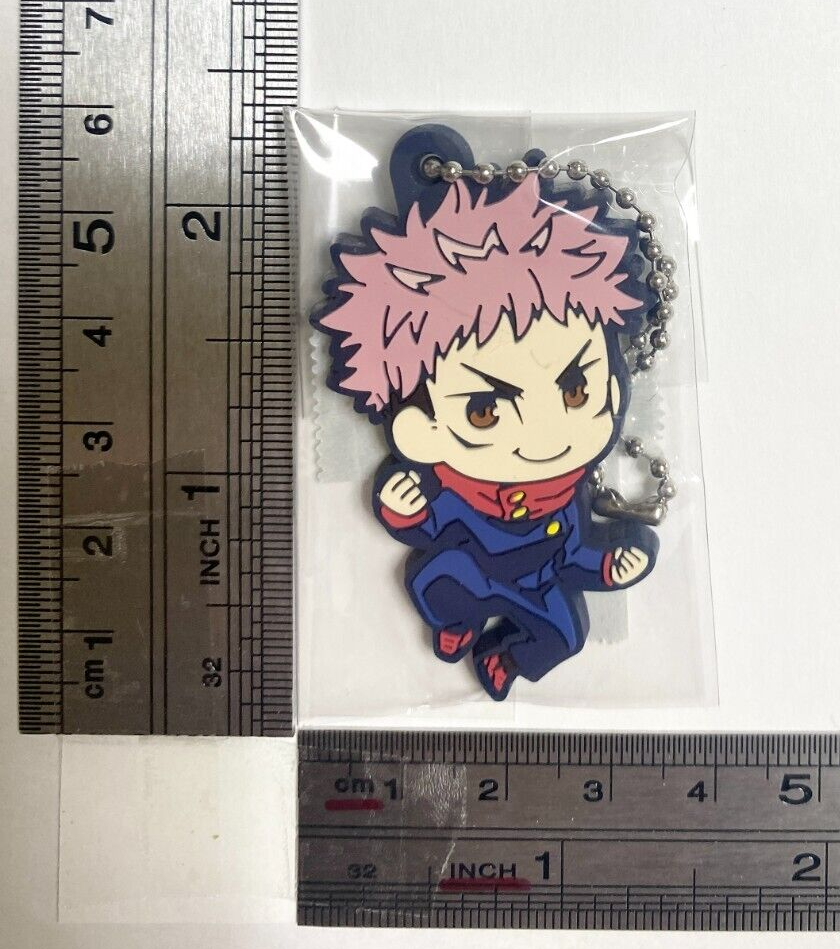 Itadori Yuji Jujutsu Kaisen Rubber keychain Strap Anime Bandai Namco ...