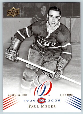 PAUL MEGER 2008-09 UPPER DECK MONTREAL CANADIENS CENTENNIAL 08-09 NO ...