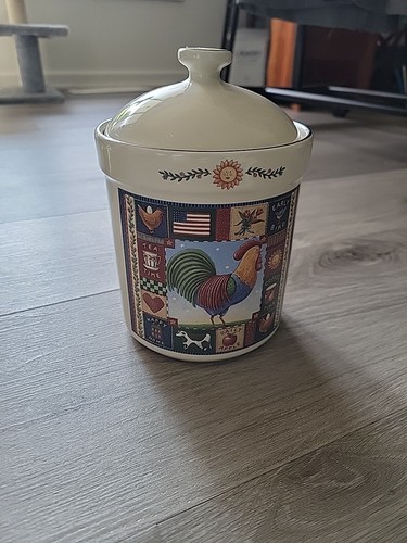Rooster Crock Certified International Coco Dowley Americana Farmhouse ...