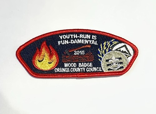 SCOUT CSP PATCH ORANGE COUNTY COUNCIL 2015 WOOD BADGE RED BDR 250 MADE ...