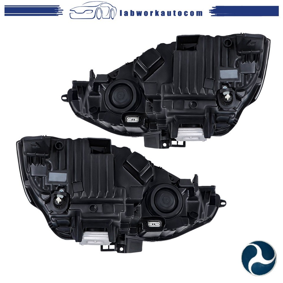 LED Headlights W/LED DRL For Ford Edge 2019-2023 Black Factory ...