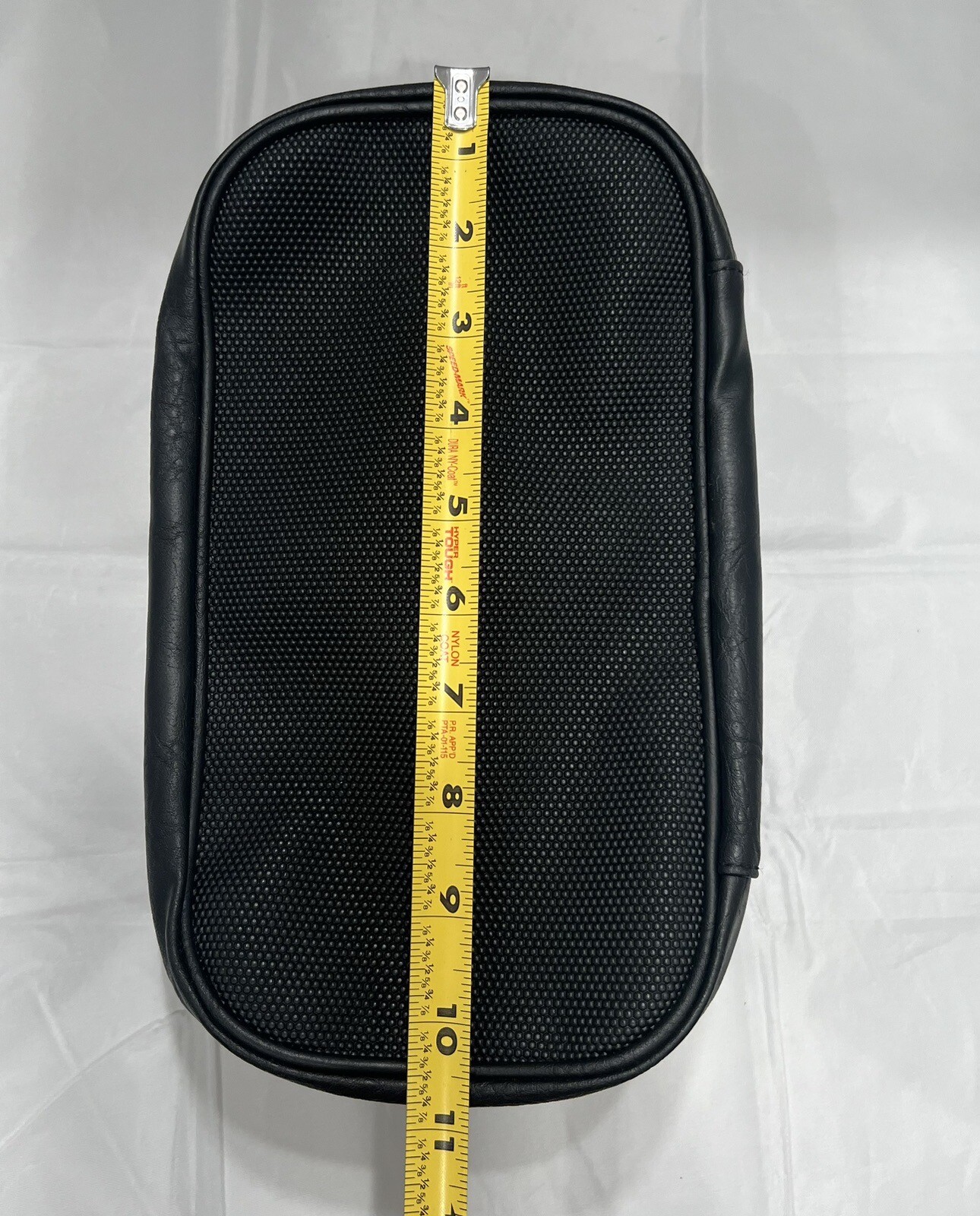 Perry Ellis Portfolio~Men's Black Faux Leather Travel Kit Toiletry Bag ...