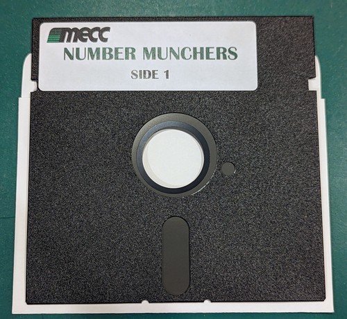 Number Munchers & Word Munchers - 5.25" Floppy Disk for Apple II MECC ...