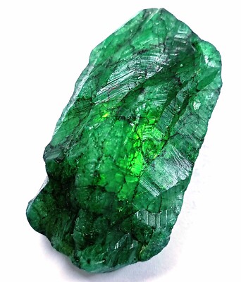 DYED 333 CT NATURAL GREEN EMERALD EGL CERTIFIED ENHANCED TRANSLUCENT ...