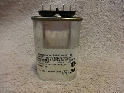 AEROVOX Z91S3314M01A3 330VAC 50-80hz, 100C MAX, Capacitor 14uF +/-3% ...