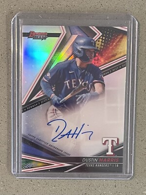 2022 Bowman's Best Dustin Harris REFRACTOR AUTO AUTOGRAPH #B22-DH | eBay