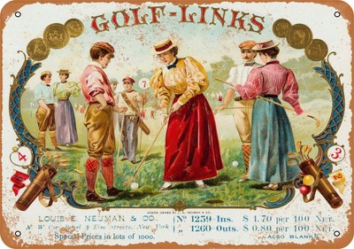 Metal Sign - 1886 Golf Links Cigars - Vintage Look Reproduction | eBay