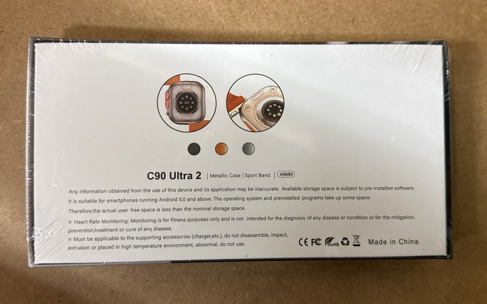 Watch C90 Ultra 2 - Big Watch 2.19 Infinite Display NIB | eBay