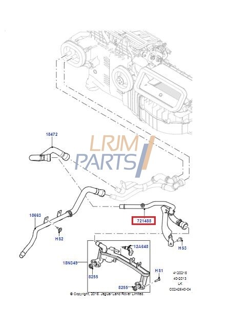 Genuine Land Rover Hose and Bracket PN LR034624 for sale online | eBay