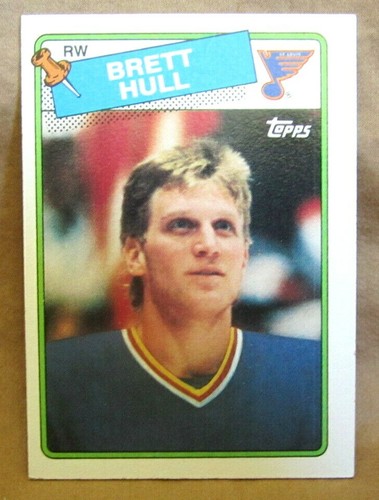 Brett Hull RC 1988-89 Topps Rookie#66!St. Louis Blues RW GOAT HOF-ver2 ...