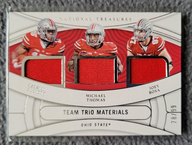 2022 Panini National Treasures Collegiate - Team Trio Materials #TRI ...