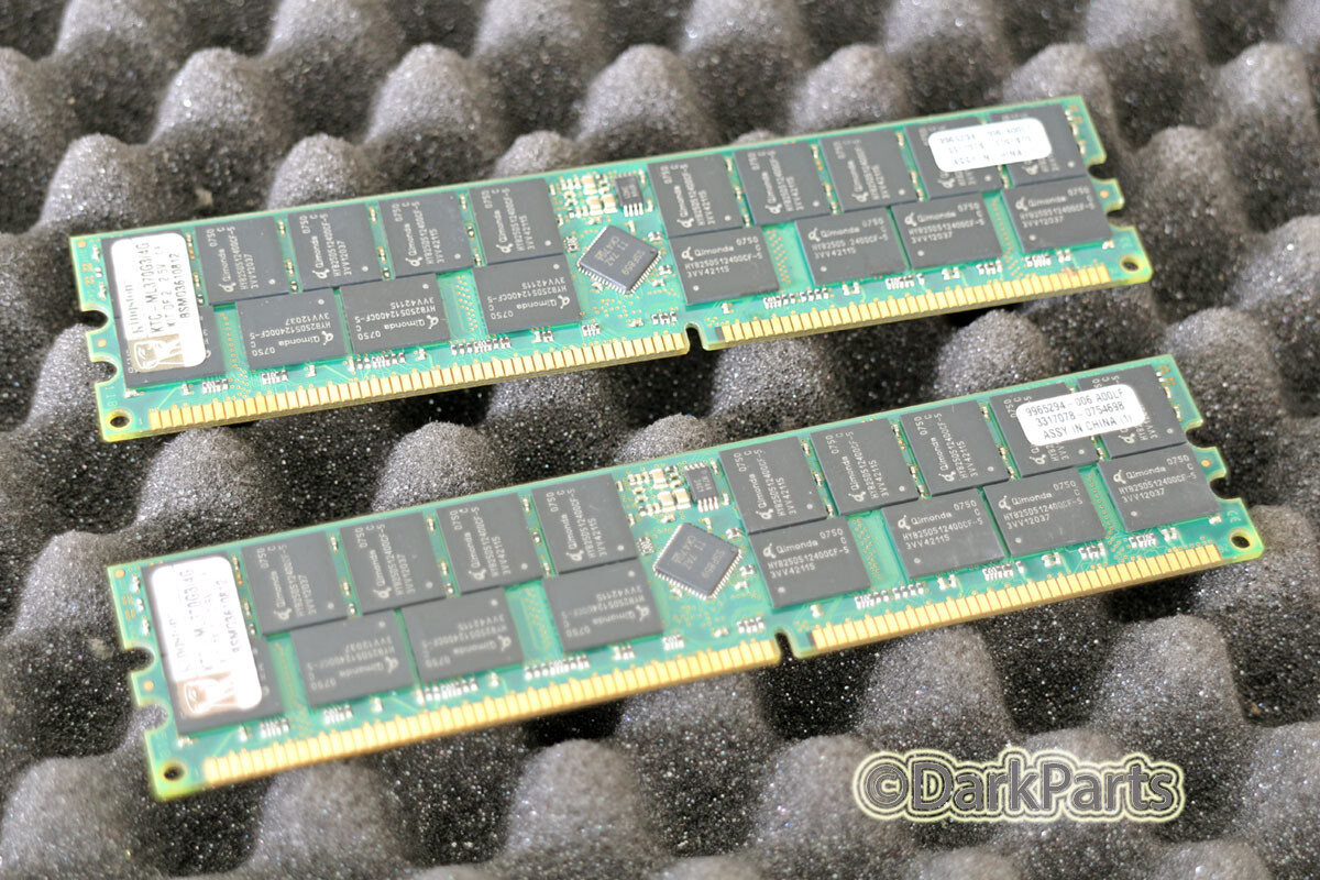 HP Compaq ML370 G3 Memory RAM 4GB Kit of 2x2GB Kingston KTC-ML370G3/4G ...