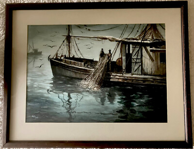 Milton Lewis an Original Watercolor Painting by the Artist. 29 1/2”x37 ...