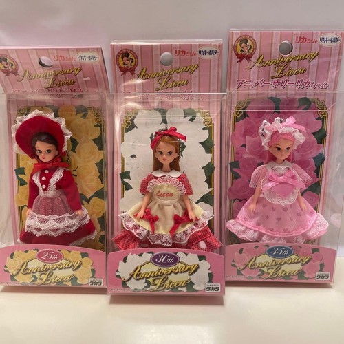 Licca-Chan Anniversary Keychain 25th 30th 35th 3 Types Set Japan Rare ...