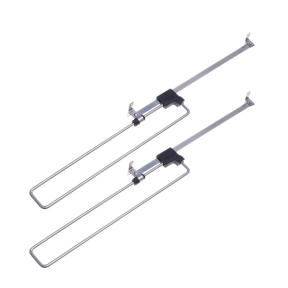 2 Pcs Pull Out Closet Rod for Heavy Clothes Rail System Bedroom Storage ...