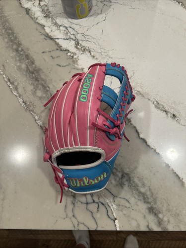 Wilson A2000 12 inch Love the Moment Baseball Glove - Blue (WBW10084612 ...