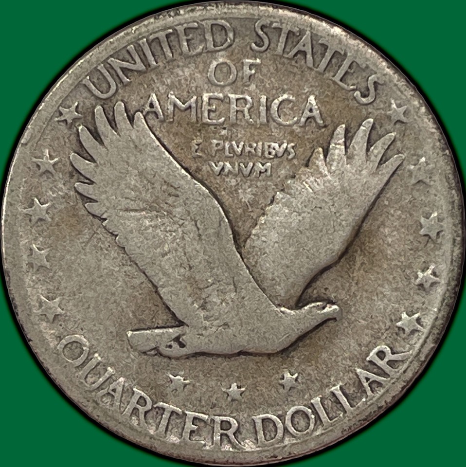 1923-S Standing Liberty Quarter Fine F Coin, Scratch #33278 | eBay
