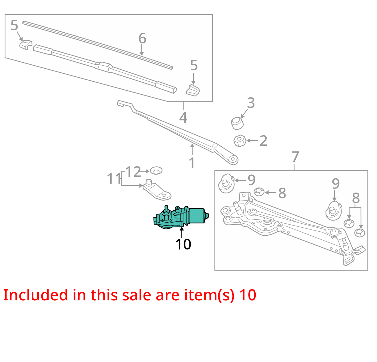 2016 Honda HR-V Front Windshield Wiper Motor OEM 89K Miles ...
