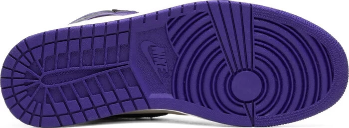 NIKE Air Jordan 1 OG High Court Purple Toe Mens 555088 501 | eBay