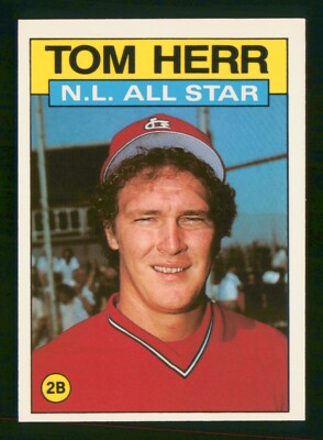 TOM HERR ALL-STAR 1986 TOPPS TIFFANY 86 NO 702 NRMINT+ 16569 | eBay