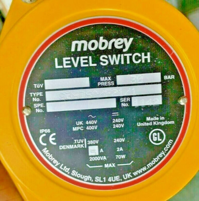 MOBREY Level Switch S36D6A/F21/1 Vertical Float for Pump Control 30 BAR ...