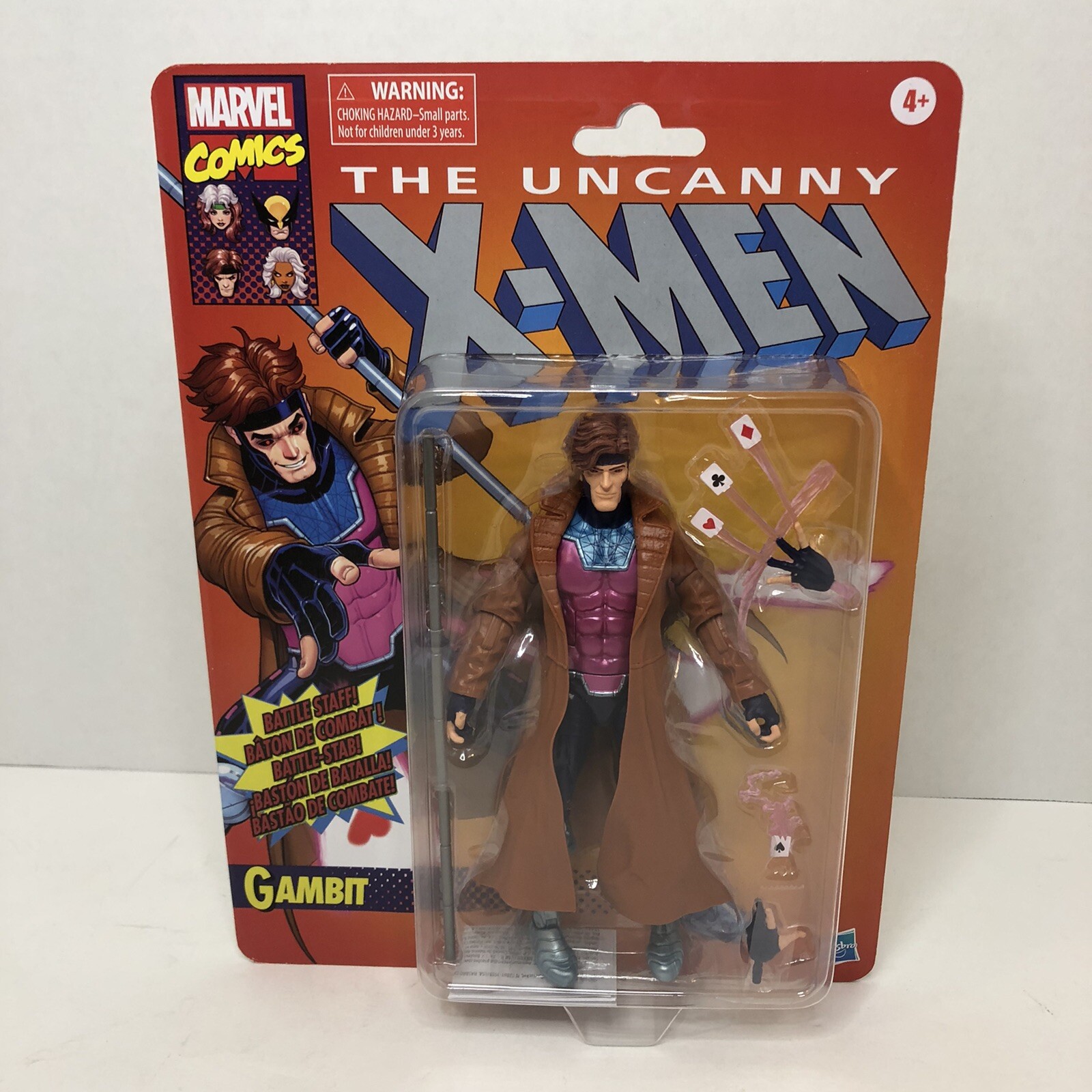 Marvel Legends X-Men Retro Gambit Vintage Collection 6" Figure In Hand ...